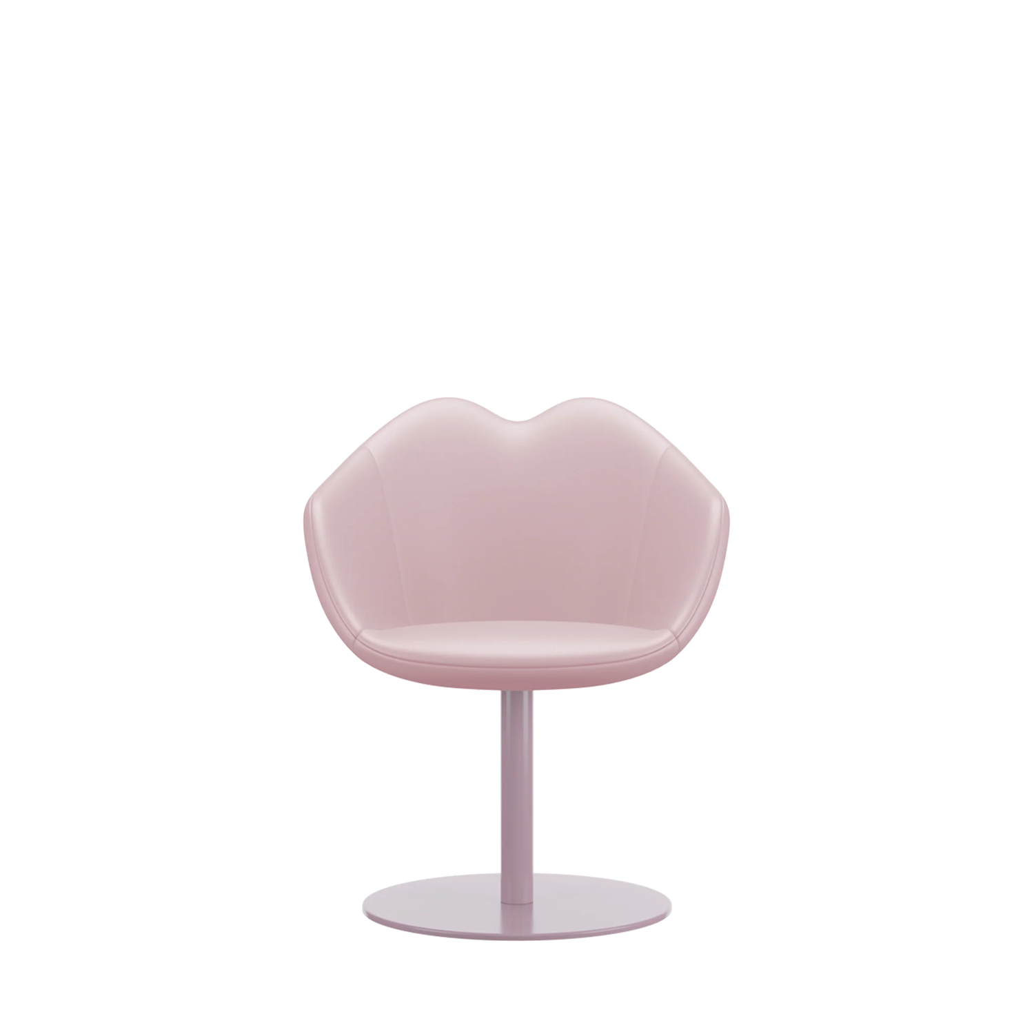 XOXO Chair Round Base Pink Leather Stoler – Voyage